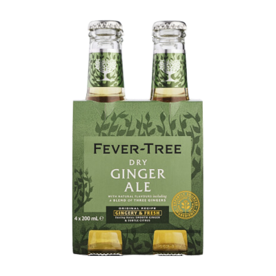 Fever-Tree Dry Ginger Ale 4 x 200ml – Mount Wine Barrel