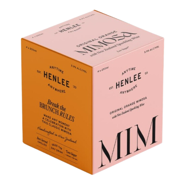 Henlee Mimosa RTD 4 x 250ml Cans – Mount Wine Barrel